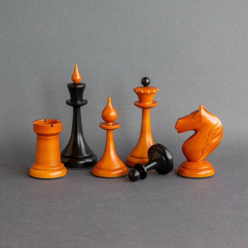 Antique Chess Set - Etsy