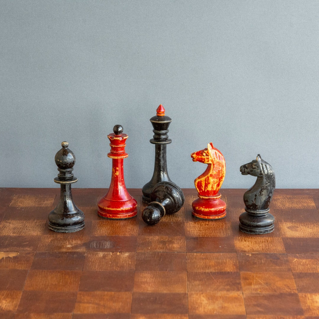 Old Rare 1950s Soviet Wooden Chess Set - Etsy
