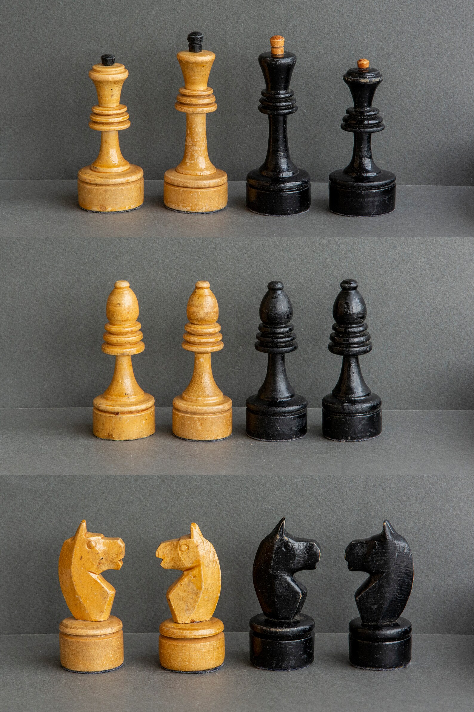 Soviet Small Chess Set Wooden Chess Pieces Chess Board | Etsy