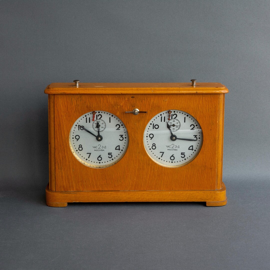 Soviet Chess Clock Timer | Old 1950s Wooden Chess Clock | USSR Soviet ...