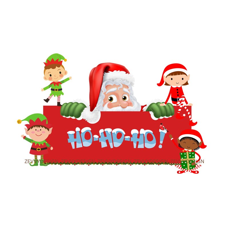 Elves Christmas Clipart, PNG, Sublimation, Digital Download ...