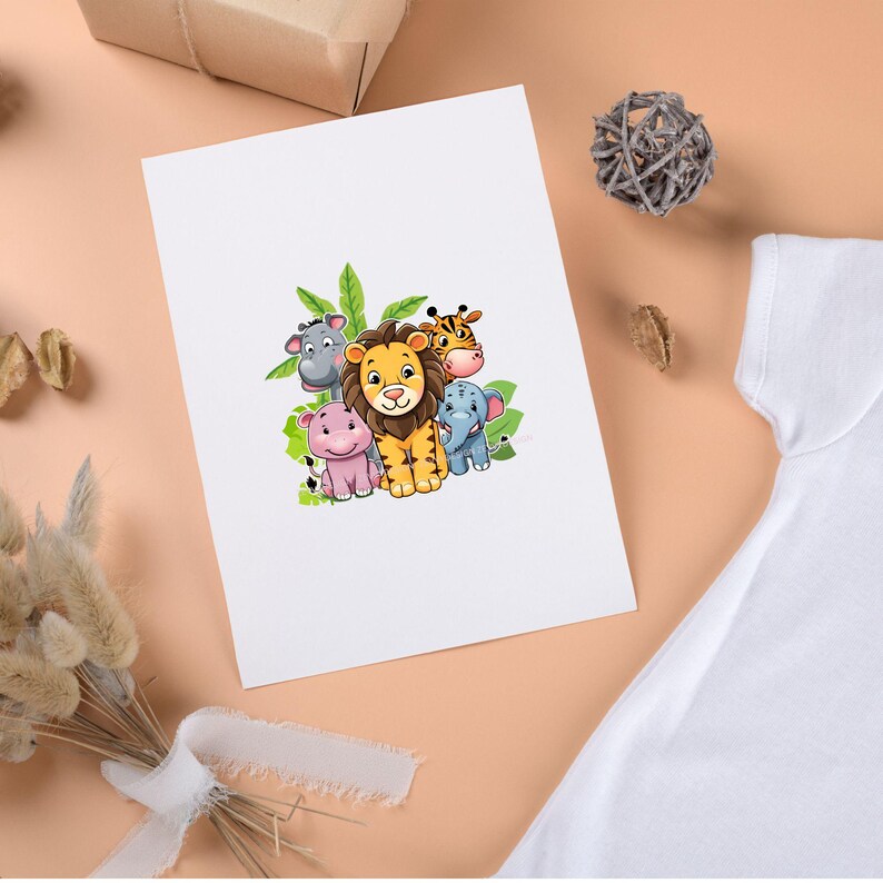 Big Five Clipart, PNG, Sublimation, Free Commercial Use, Digital ...