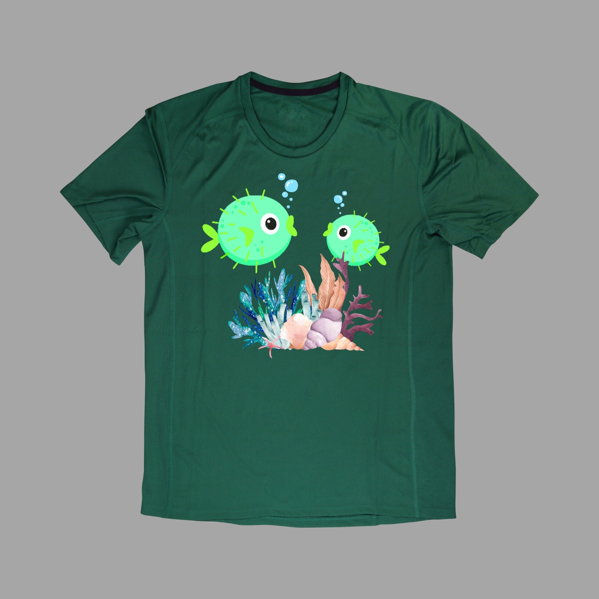 Two Cute Baby Blowfish Clipart PNG Sublimation Digital - Etsy