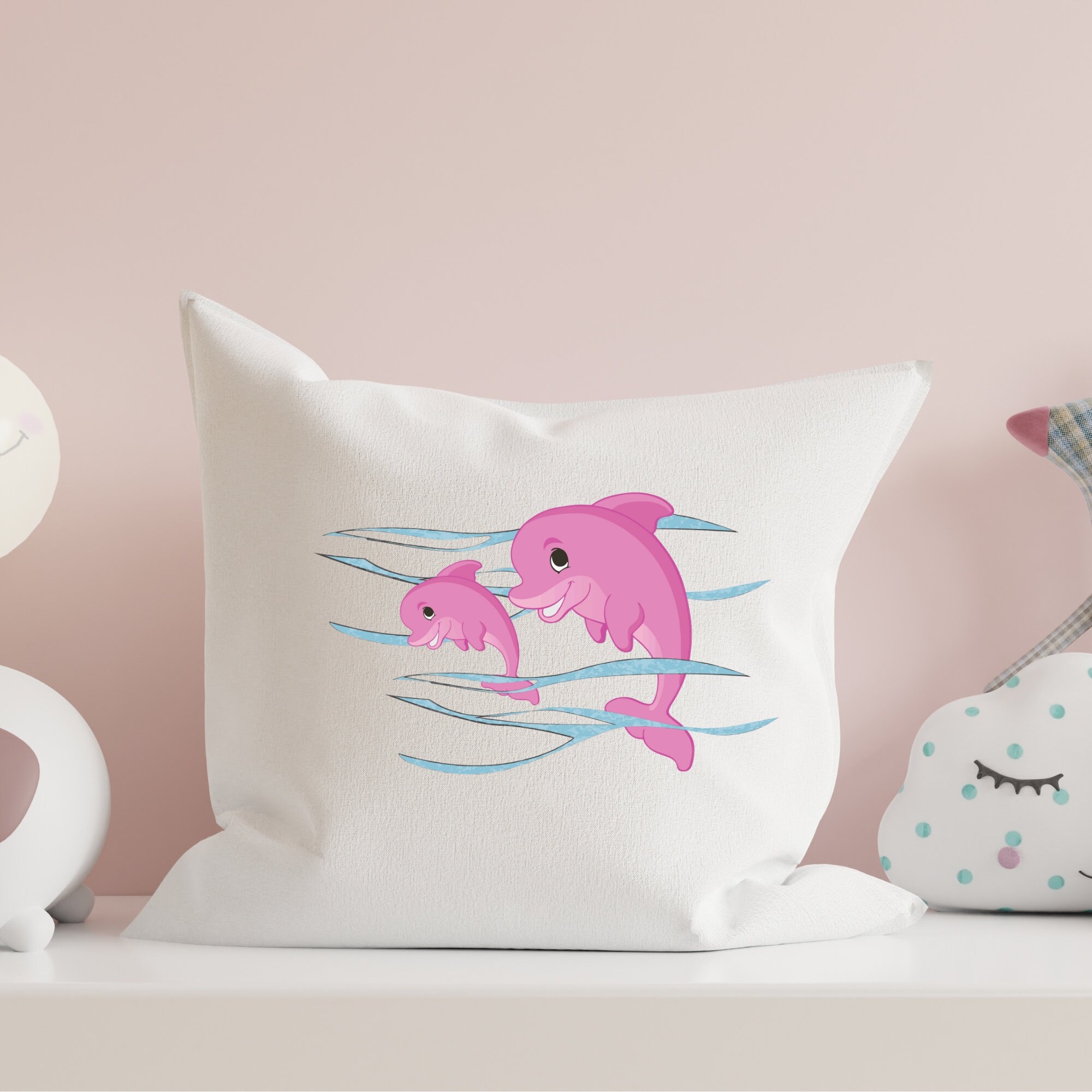 Cute Dolphins Clipart, PNG, Transparent, Sublimation, Baby Sea Animals ...