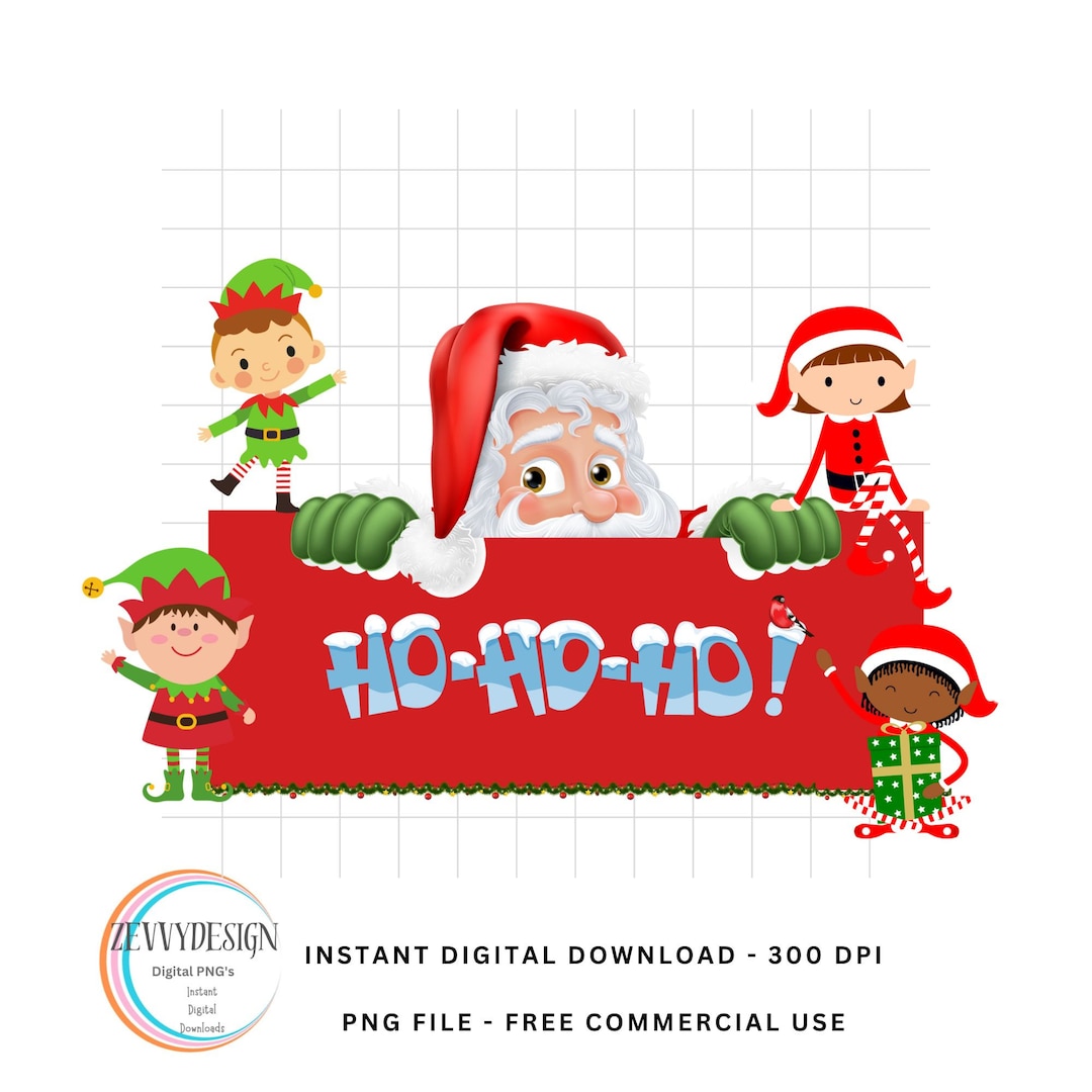 Elves Christmas Clipart PNG Sublimation Digital Download - Etsy