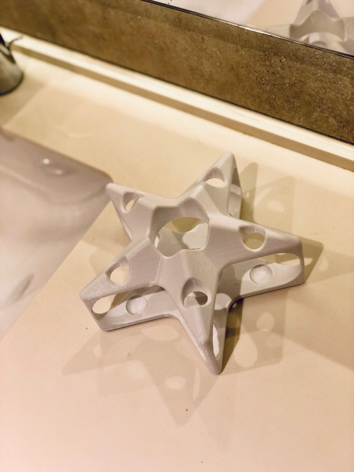 Star Shaped Toothpaste Toothbrush Holder 3D Printed Custom - Etsy