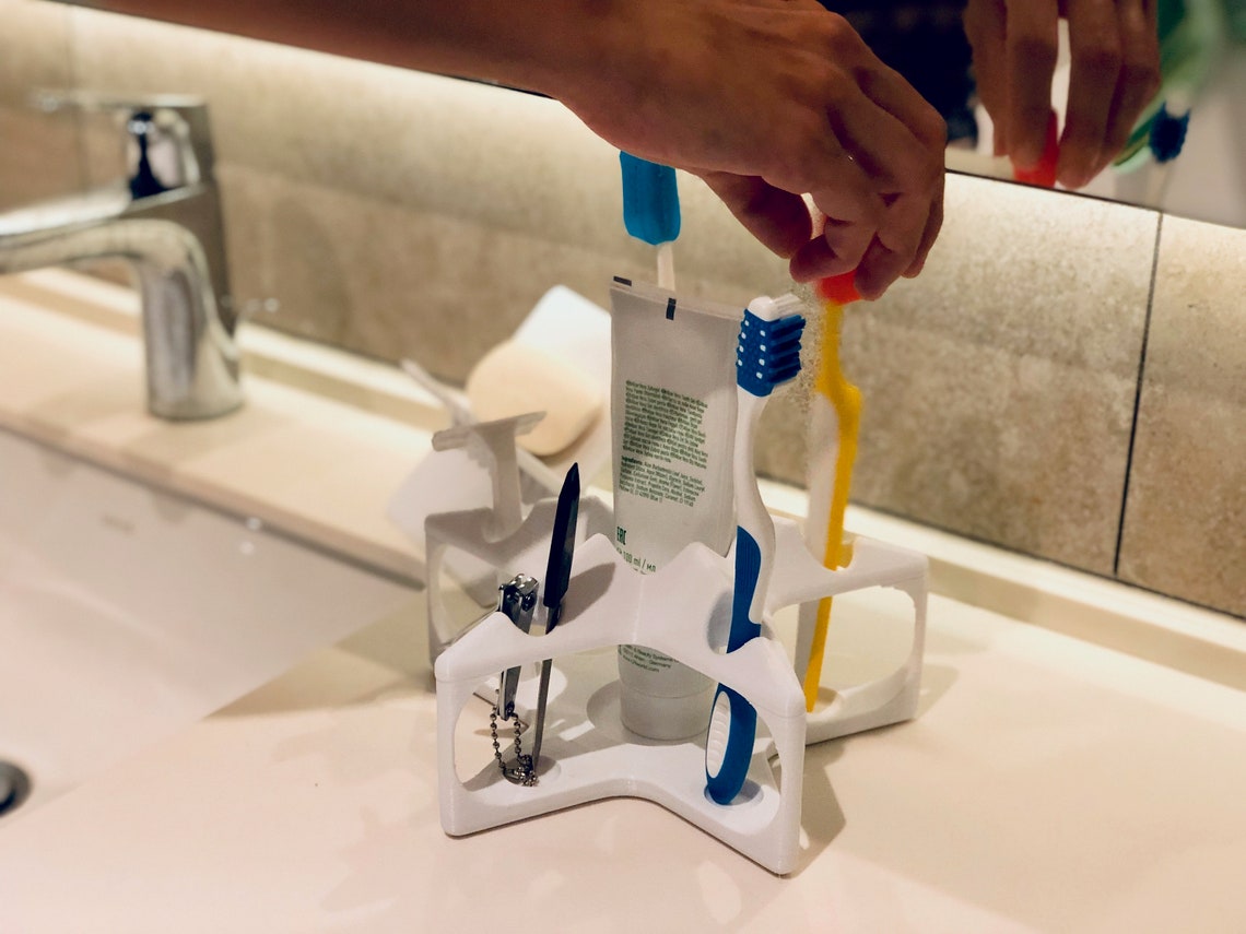 Star Shaped Toothpaste Toothbrush Holder 3D Printed Custom - Etsy