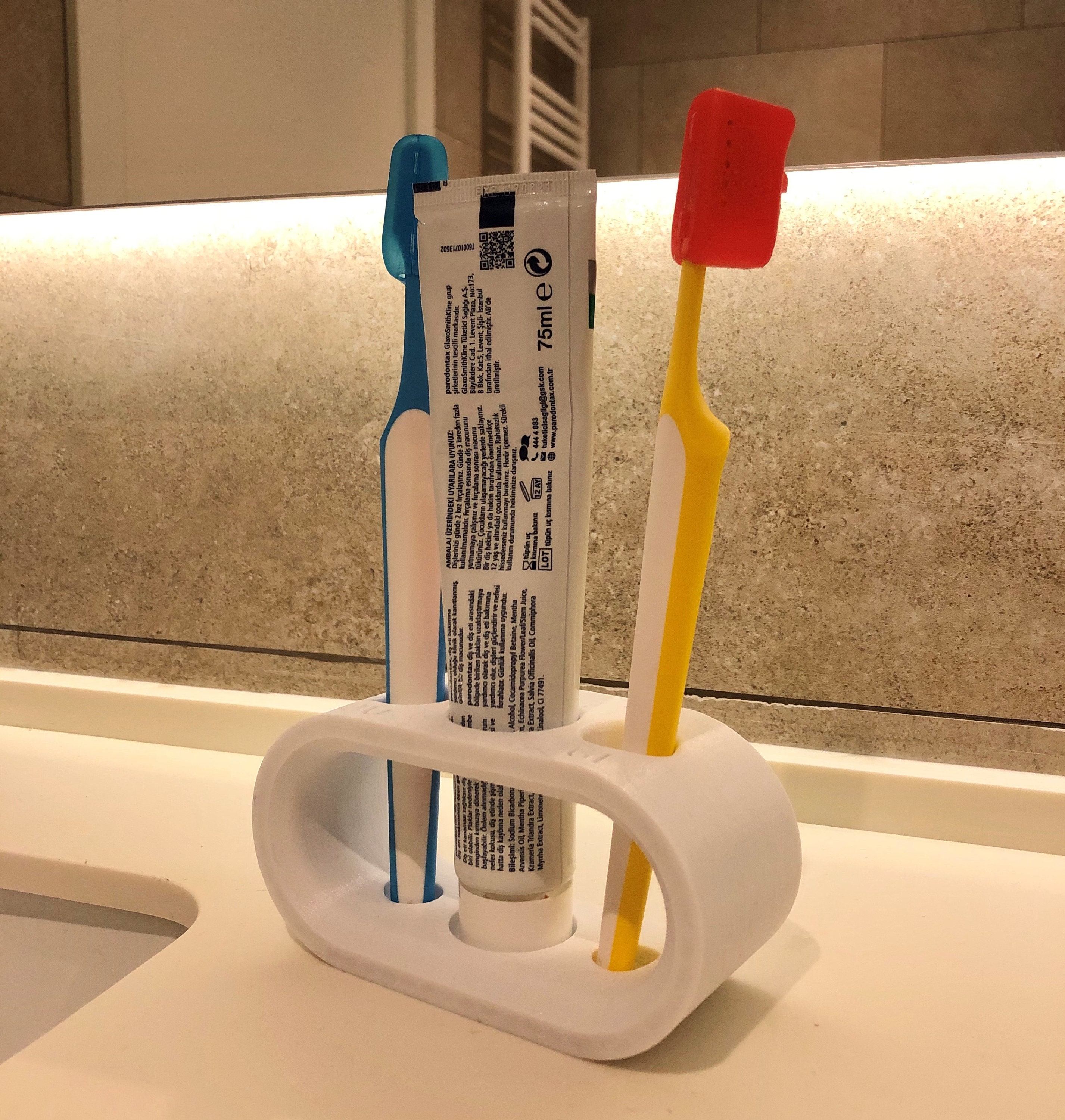 Customizable Toothbrush Toothpaste Holder 3D Printed - Etsy