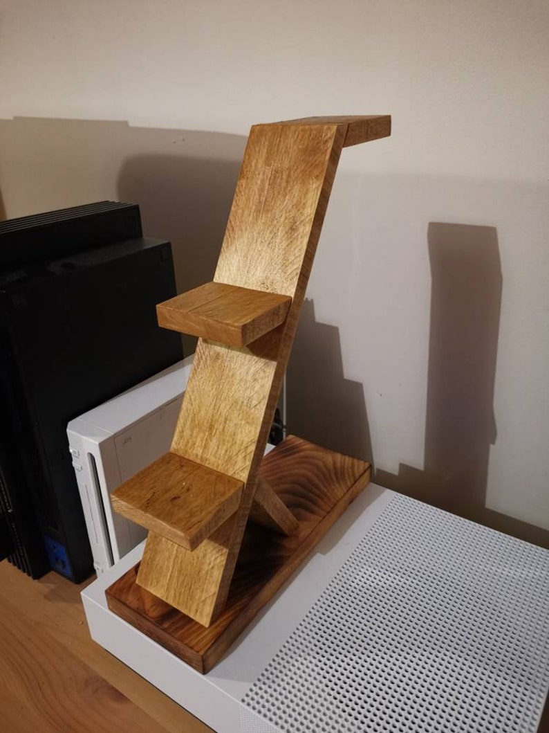 Wooden Controller and Headset Stand - Etsy UK
