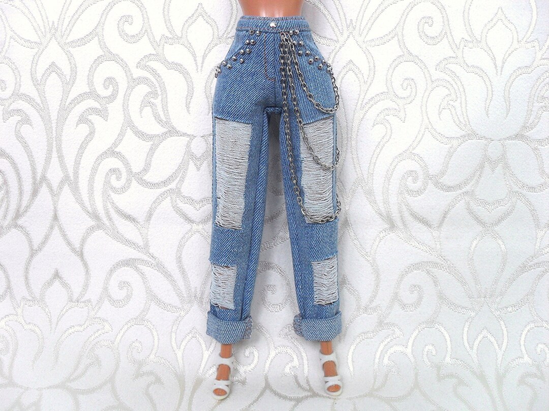 Jeans With Pockets for 11.5 Inch Dolls.ripped Jeans.clothes for Dolls ...