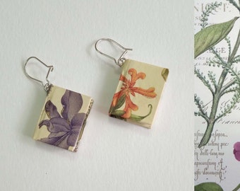 Miniature Book Earrings From the Earring Library - Etsy UK