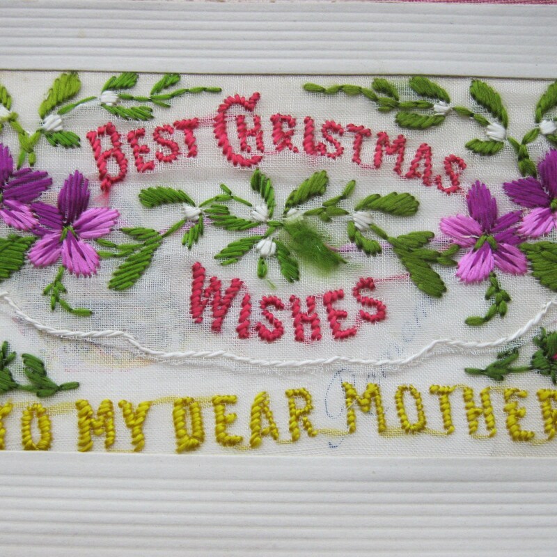 Embroidered Postcard - Etsy