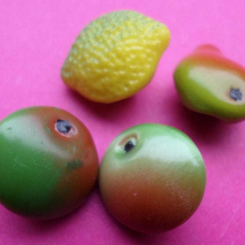 Fruit Buttons - Etsy