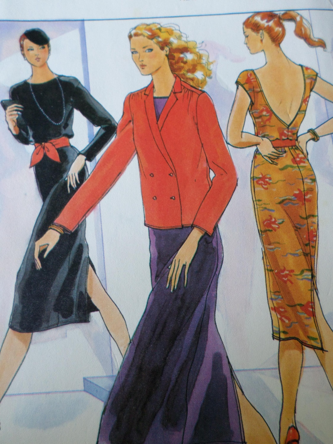 1980's Quick Butterick Sewing Pattern 6685 - Ladies Jacket and Dress ...