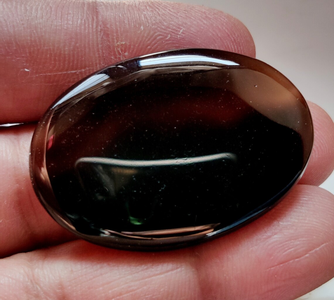 Natürliche Schwarze Onyx Edelstein 62Ct Hochwertige Schwarze Onyx ...