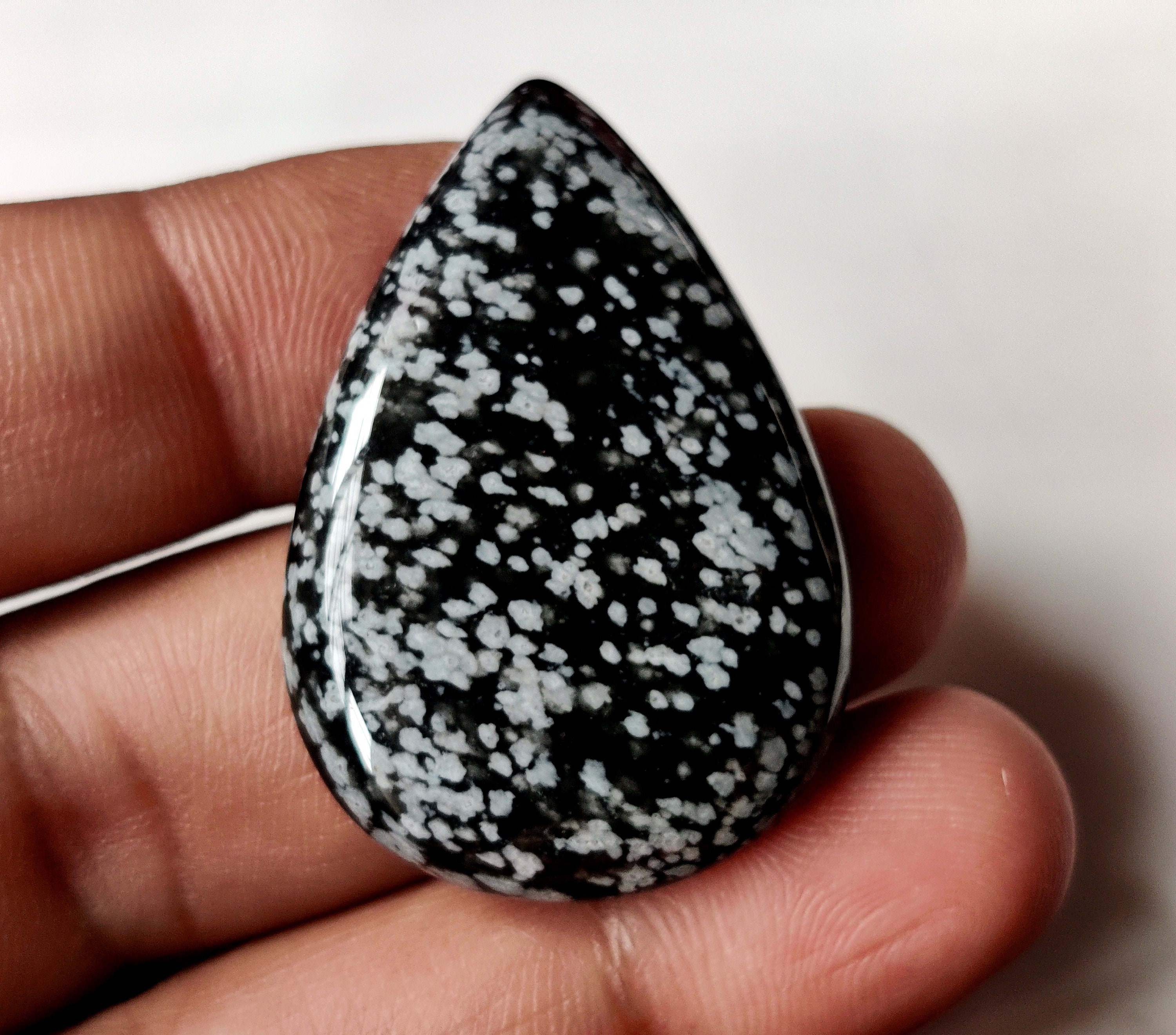 SNOW FLAKE OBSIDIAN Gemstone 53Ct Great Quality Natural | Etsy