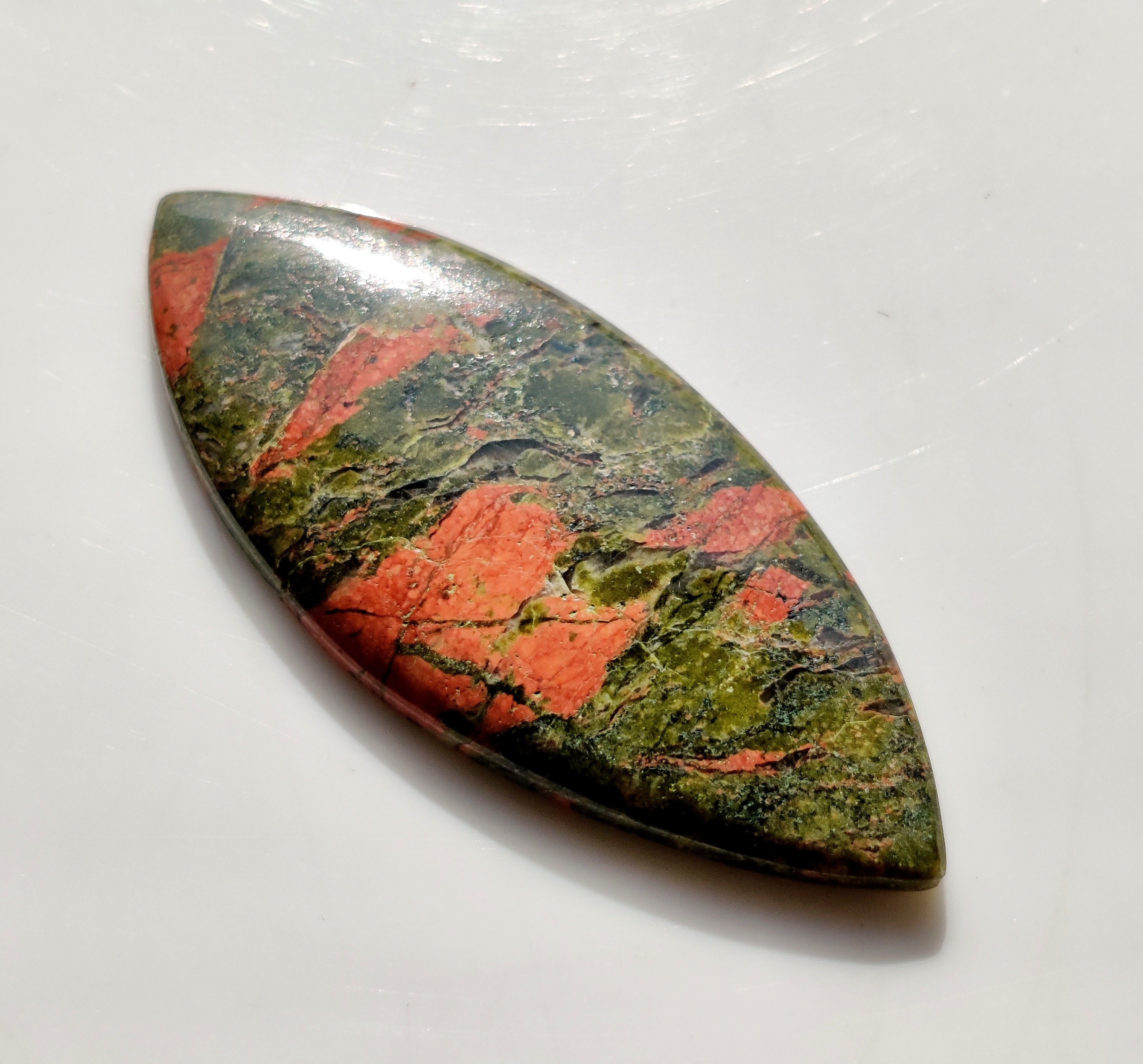 Natural Unakite Gemstone 63ct High Quality Unakite Gemstone Cabochon ...