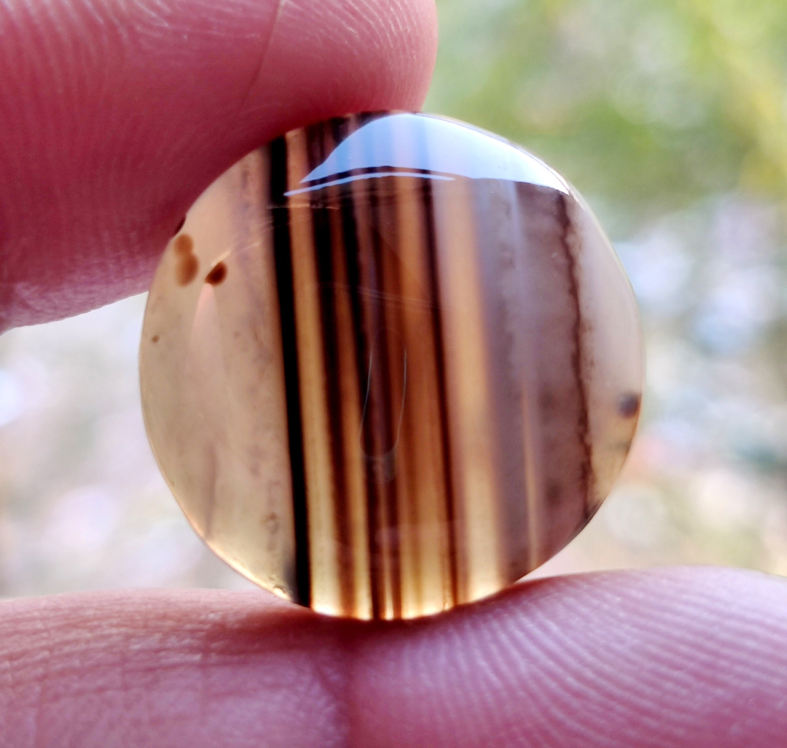 LOOSE GEMSTONE BANDED Agate Gemstone Round Shape 25Ct Good | Etsy