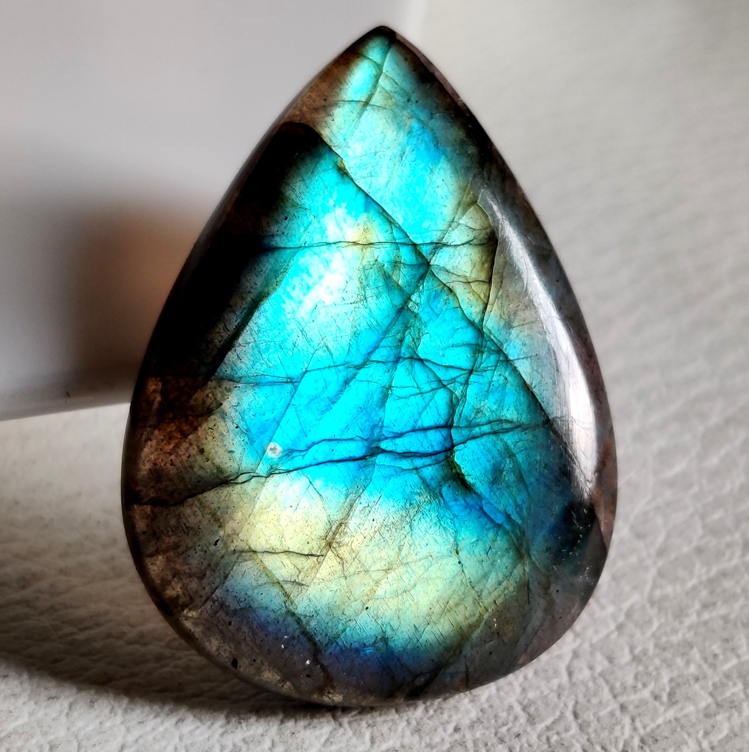 LABRADORITE GEMSTONE 46 Ct Good Quality Natural Labradorite | Etsy