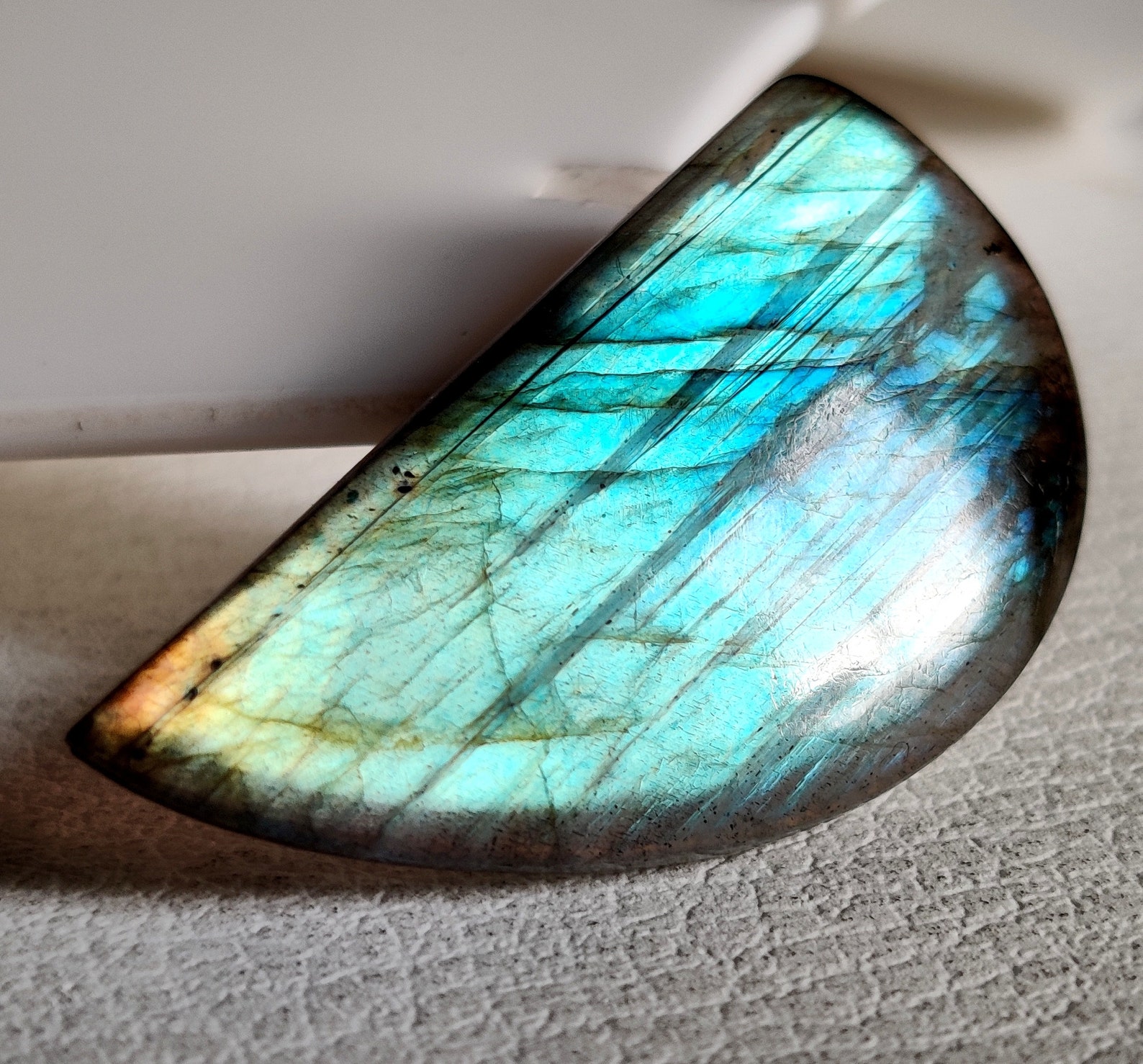 LABRADORITE GEMSTONE 47 Ct Good Quality Natural Labradorite Fancy Shape ...