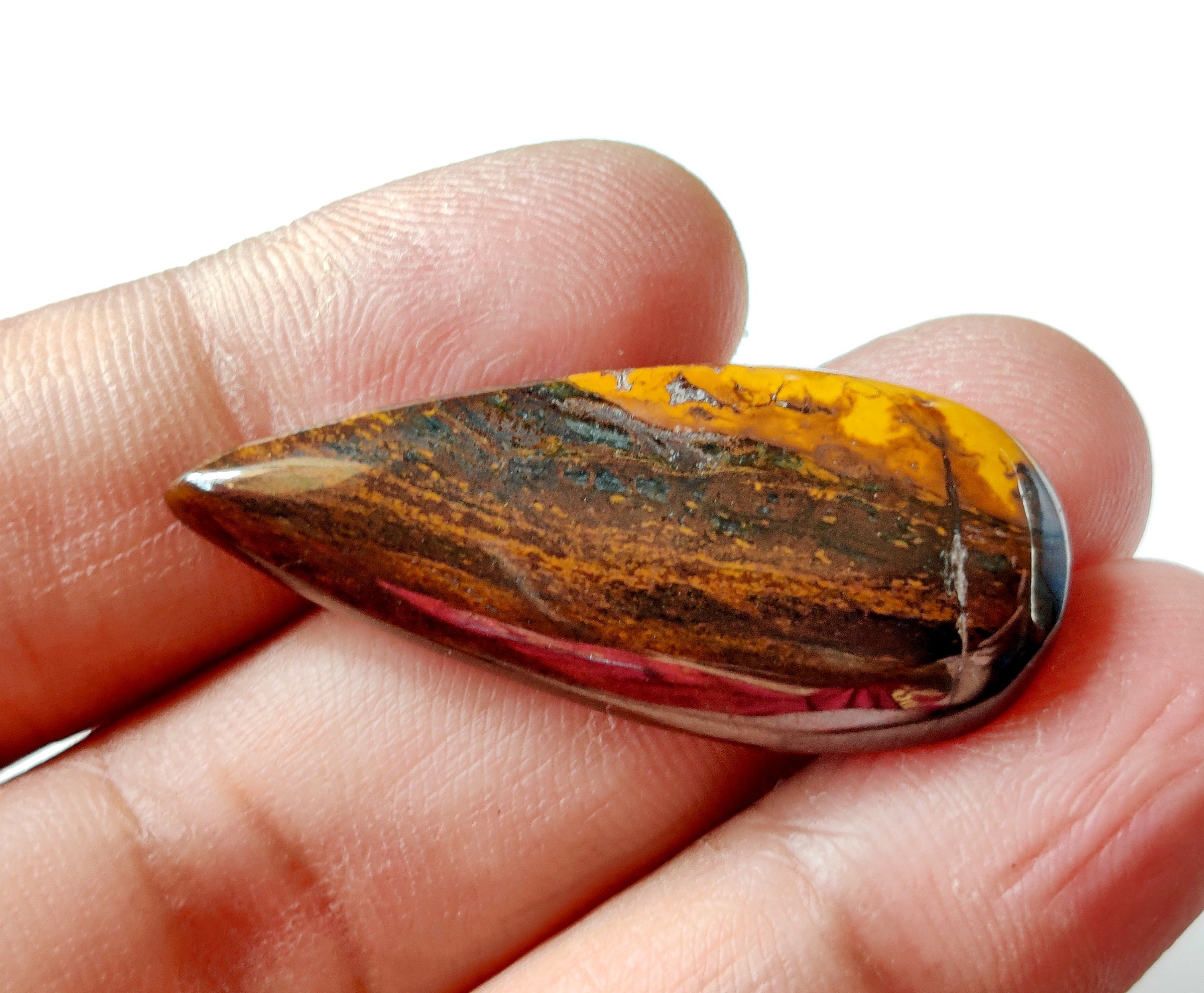 GENUINE DESERT SUNSET Jasper Gemstone 34CT Natural Desert | Etsy