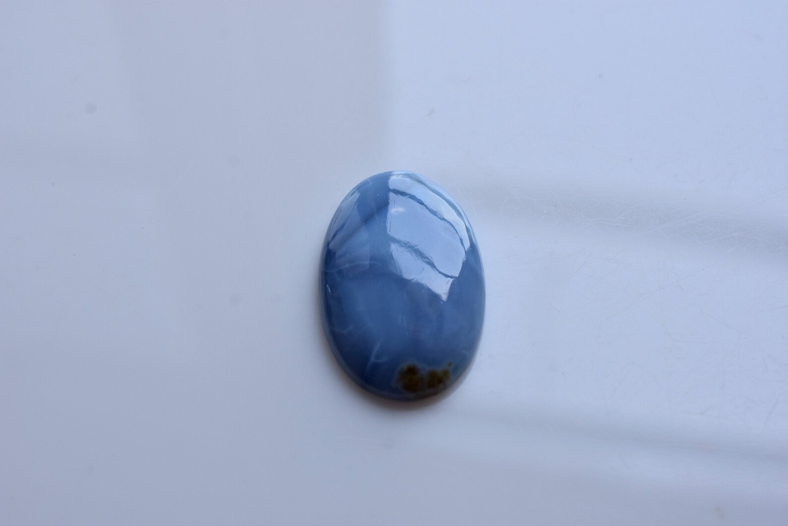 BLUE OPAL GEMSTONE 20CT High Quality Natural Blue Opal Smooth Cabochon ...