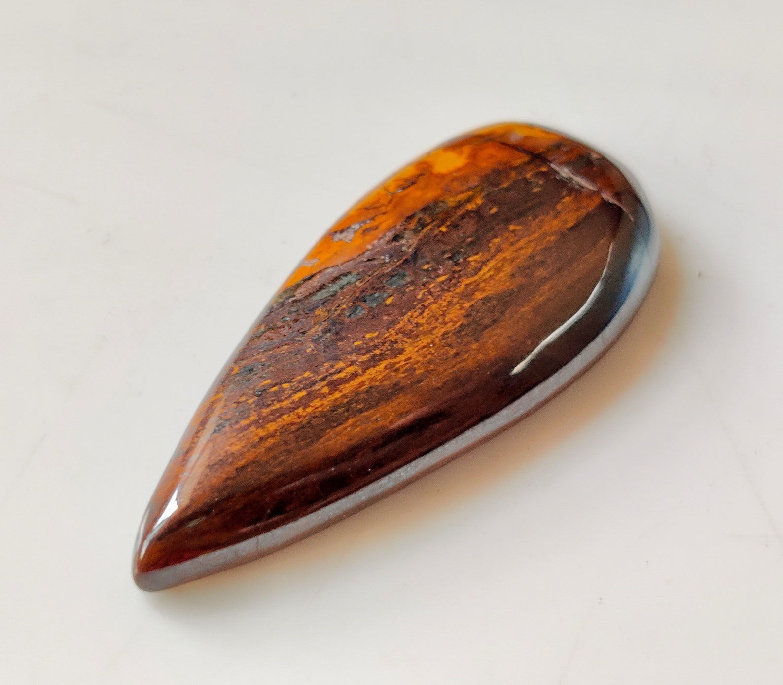 GENUINE DESERT SUNSET Jasper Gemstone 34CT Natural Desert | Etsy