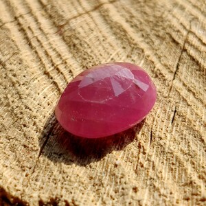 NATURAL RUBY GEMSTONE 3.65ct Good Quality Untreated Red Ruby Faceted ...