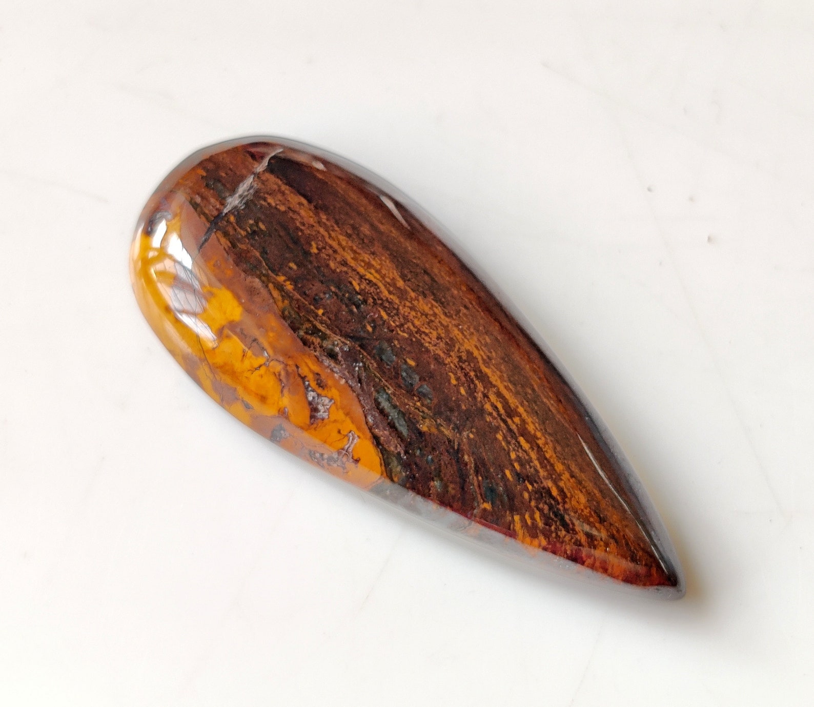 GENUINE DESERT SUNSET Jasper Gemstone 34CT Natural Desert - Etsy