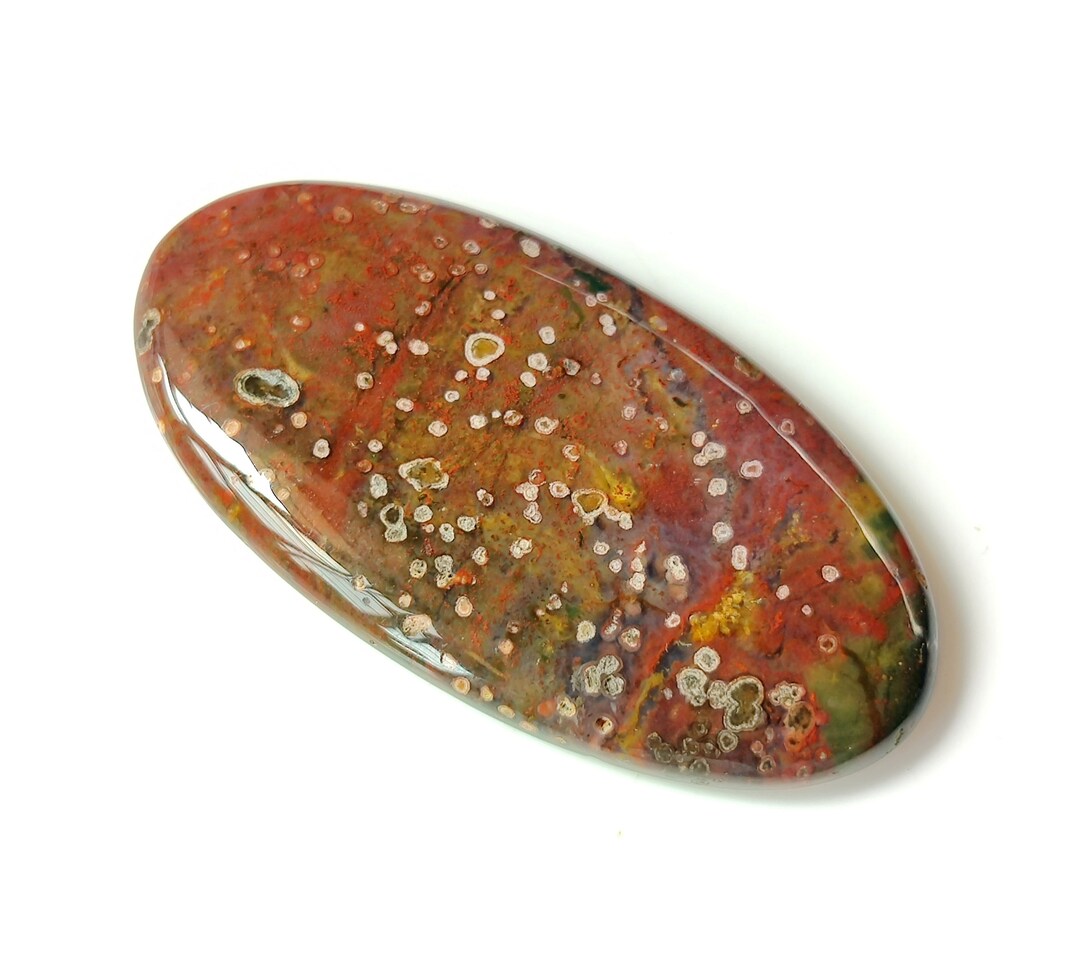 BLUTSTEIN EDELSTEIN CABOCHON 69CT Qualitäts-natürlicher Blutstein ...