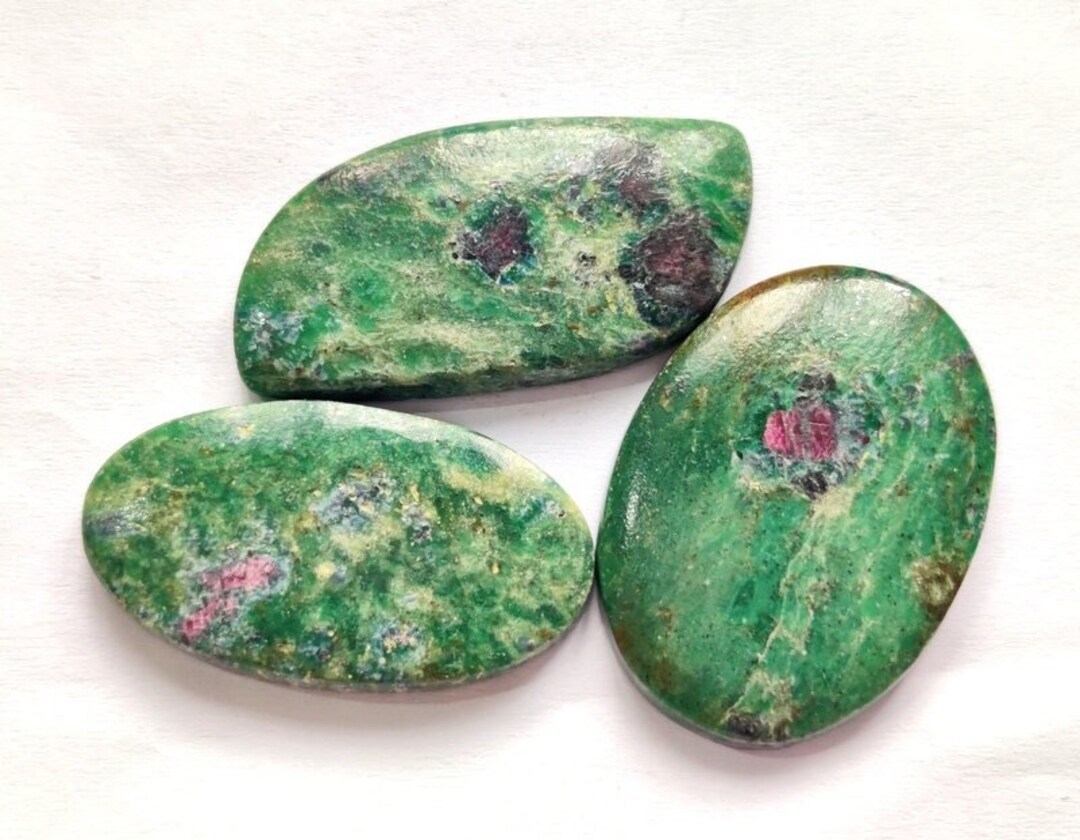 TOP QUALITY GREEN Ruby Gemstone Perfect All Type Jewelry Making ...