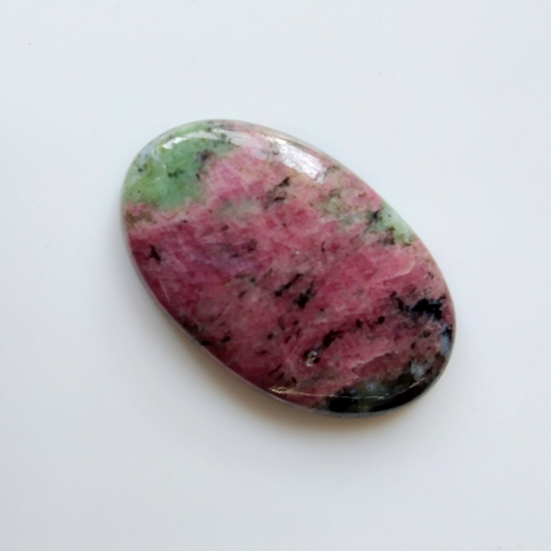 PINK RUBY ZOISITE Gemstone 32ct Natural Ruby Zoisite Smooth Cabochon ...
