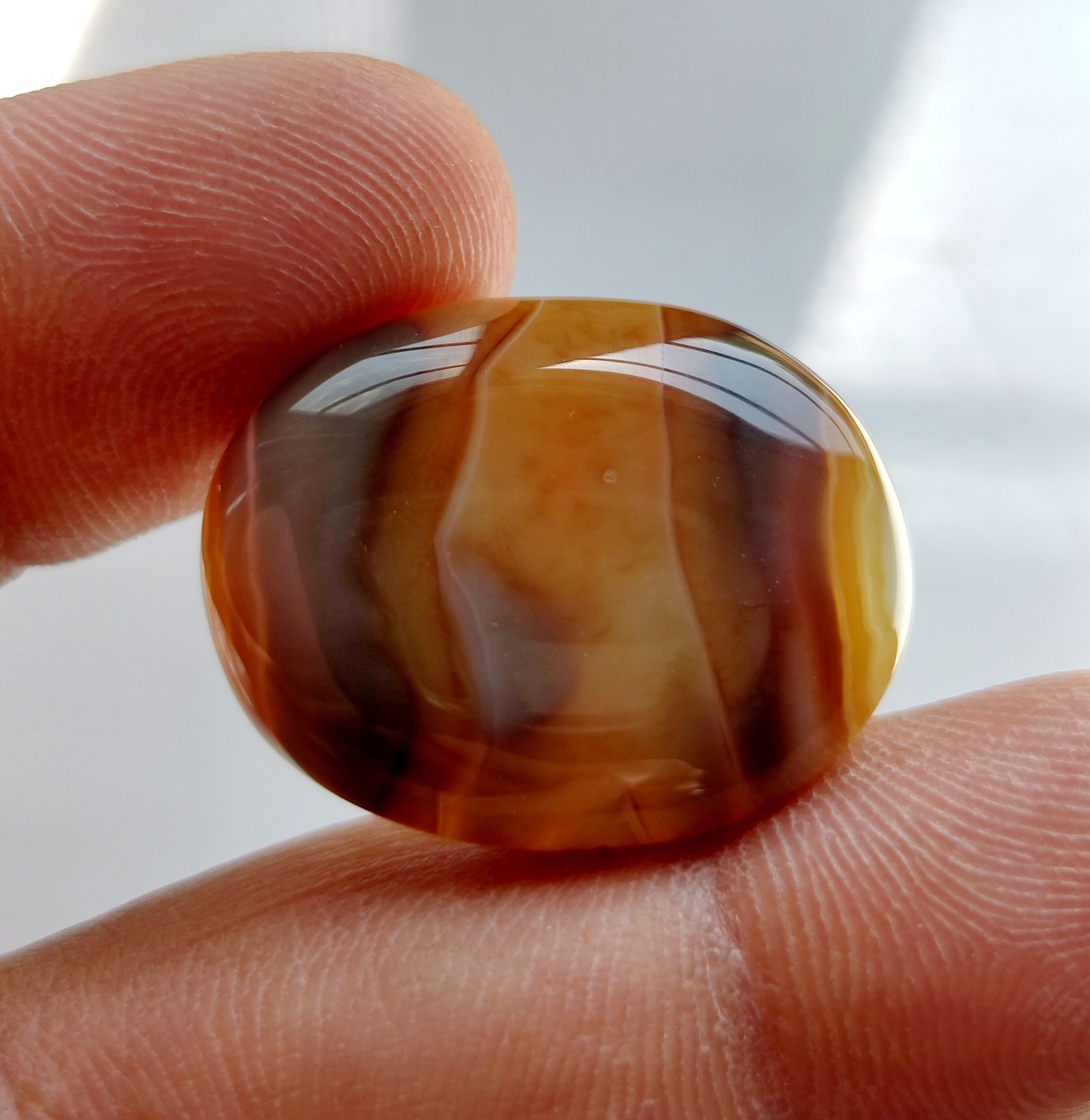 SULEMANI HAKIK GEMSTONE 32ct Natural Sulemani Hakik Cabochon Oval Shape ...