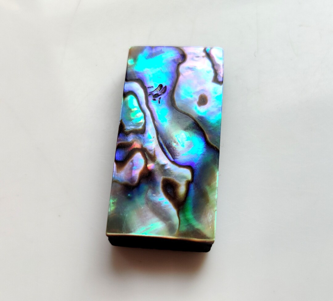 ABALONE GEMSTONE Rectangle Shape 25ct Natural Abalone Shell Gemstone ...