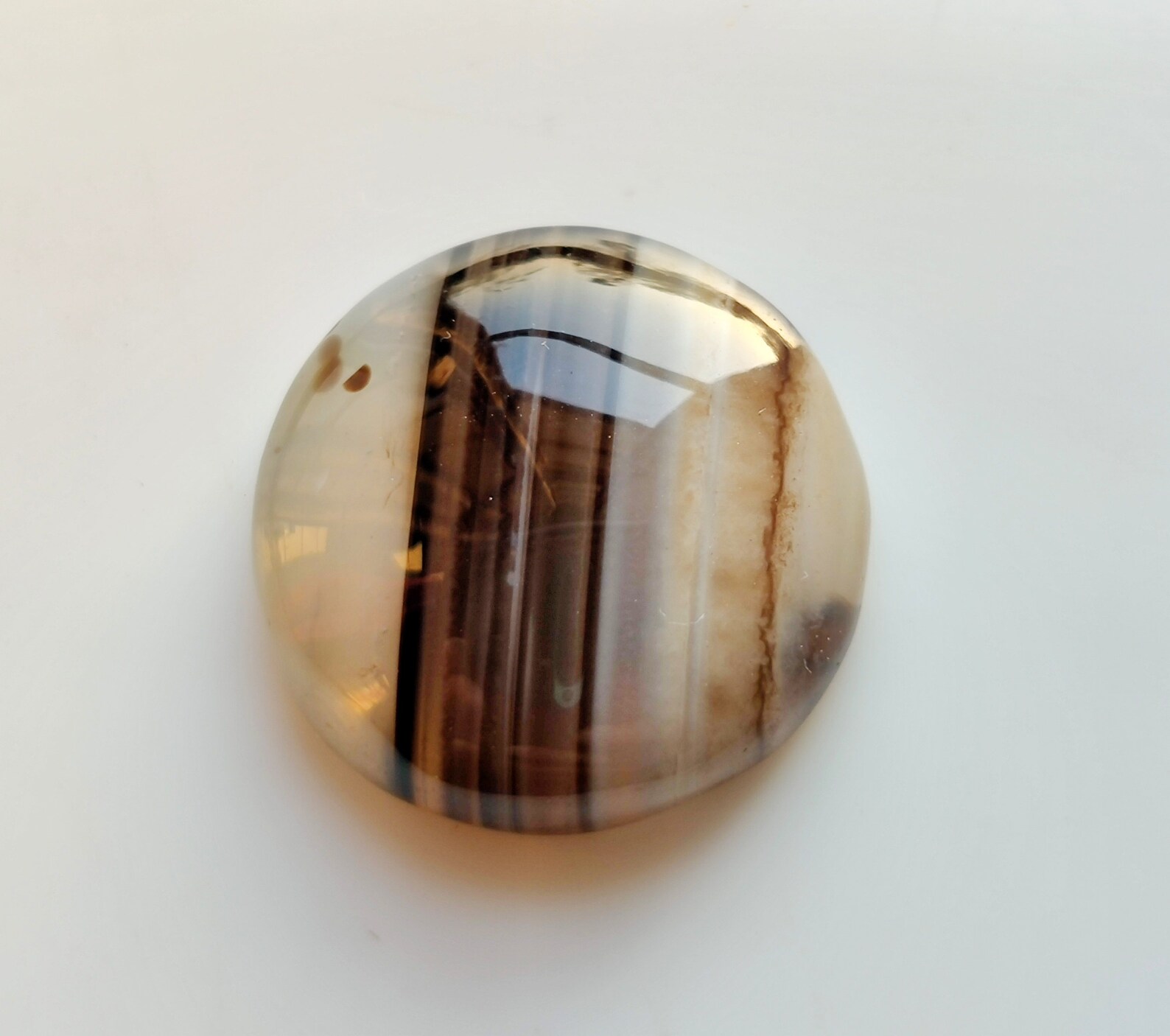 LOOSE GEMSTONE BANDED Agate Gemstone Round Shape 25ct Good - Etsy