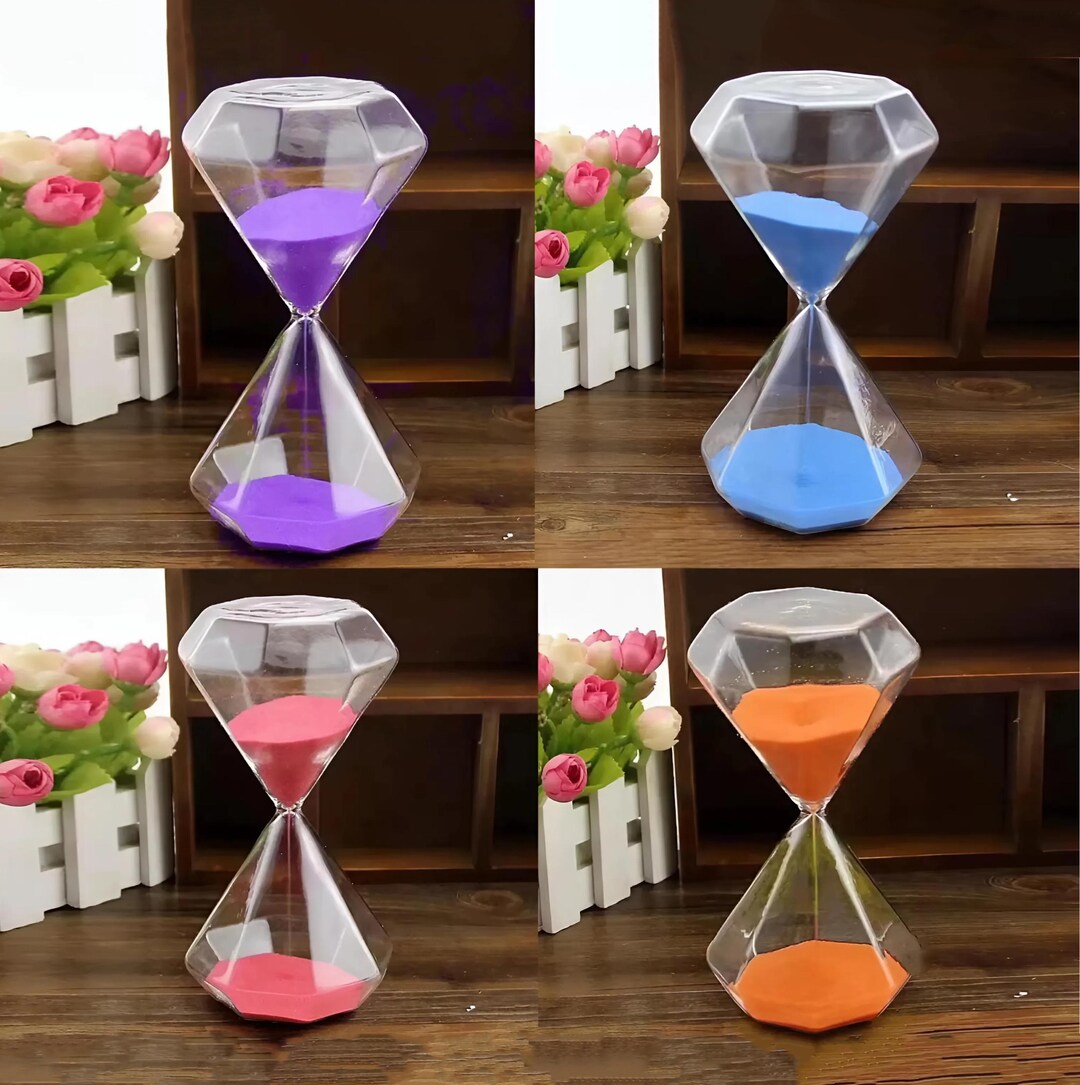 5/15/30/60 Min Glass Hourglass Timer Creative Nordic Living Room ...