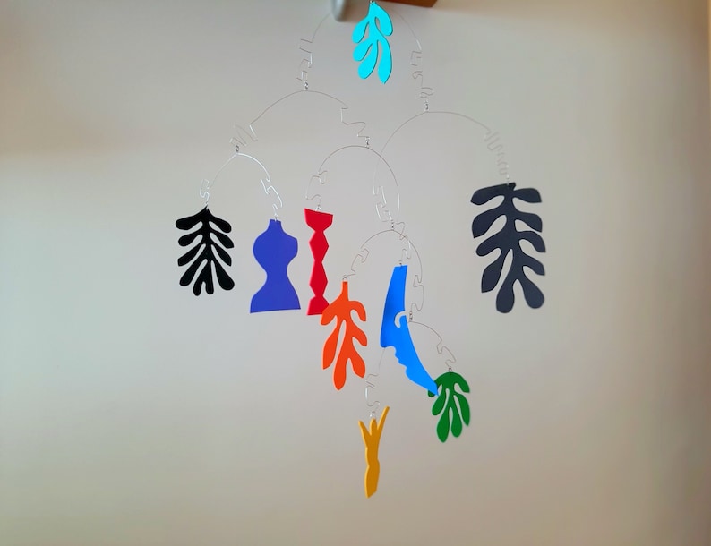 Matisse Inspired Art Mobile: Colorful Foam Kinetic Sculpture - Etsy UK