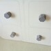 Hexagon Knobs, Set of 2, Concrete Knobs, Colored With Natural Pigments, Concrete Button Knob ...