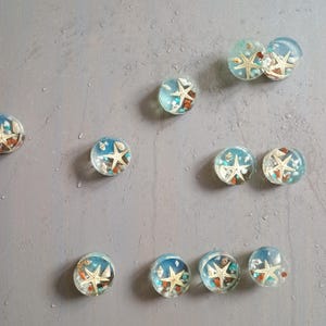 Sea Star Knob or Wall Hooks Epoxy, Sea Side Knob, Bathroom Nautical ...
