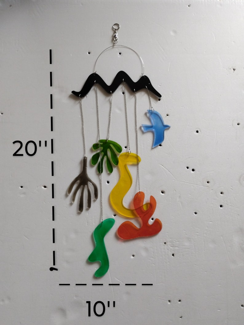 Plexiglass Nursery Mobile: Handmade Organic Matisse Shapes - Etsy