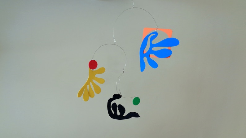Matisse inspired art mobile Mobile baby kinetic Matisse | Etsy