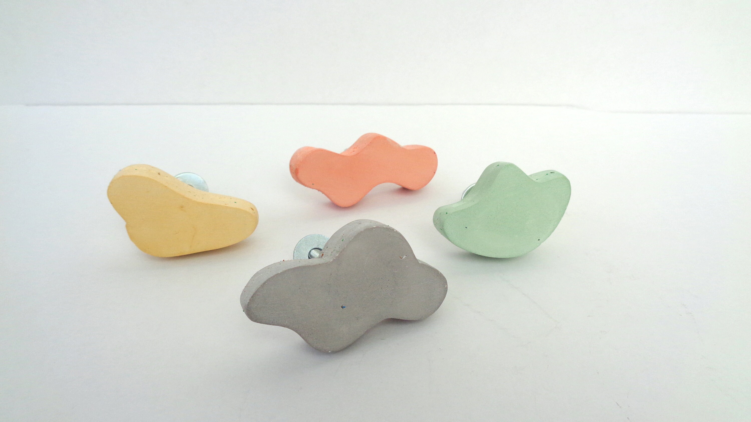 Organic Concrete Knob: Natural Pigment Drawer Pull - Etsy