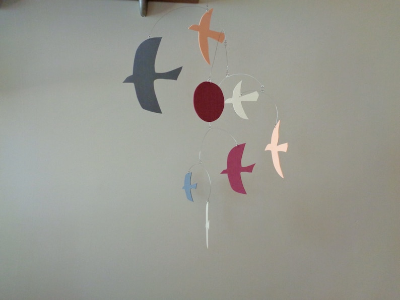 Matisse Inspired Foam Bird Mobile: Kinetic Hanging Art Decor - Etsy UK