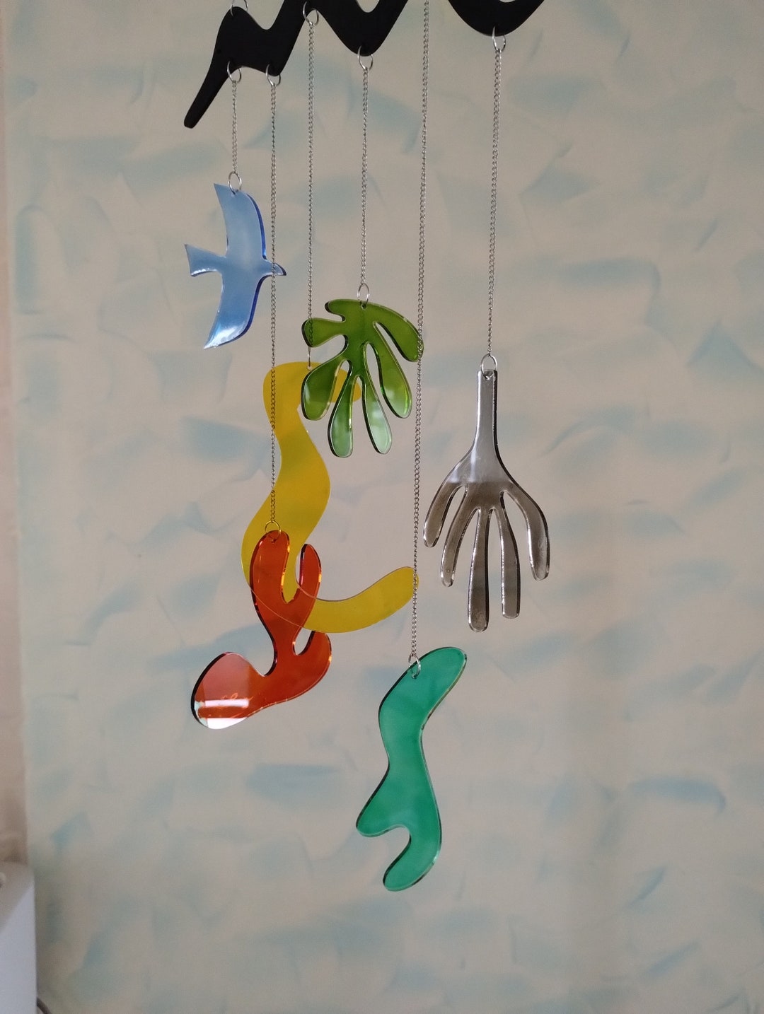 Transparent Art Mobile, Free Shipping, Nursery Mobile, Mobile Baby ...
