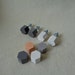 Hexagon Knobs, Set of 2, Concrete Knobs, Colored With Natural Pigments, Concrete Button Knob ...