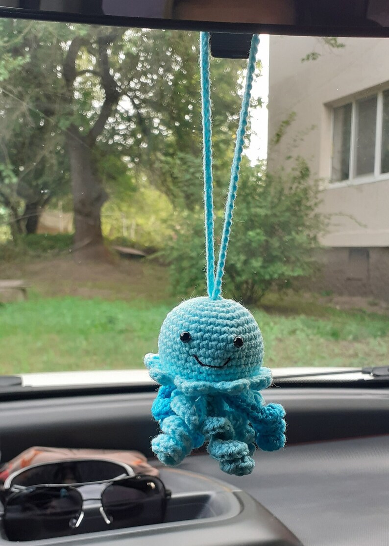 Car Hanging Ornament Car Accessory Crochet Ornament Car Rear View ...