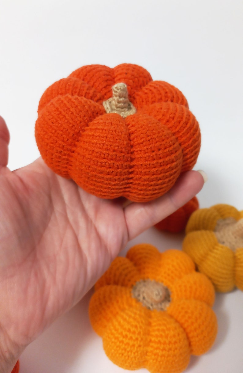 Crochet Pumpkin, Crochet Pumpkin Plushie, Halloween Decor, Autumn, Fall ...