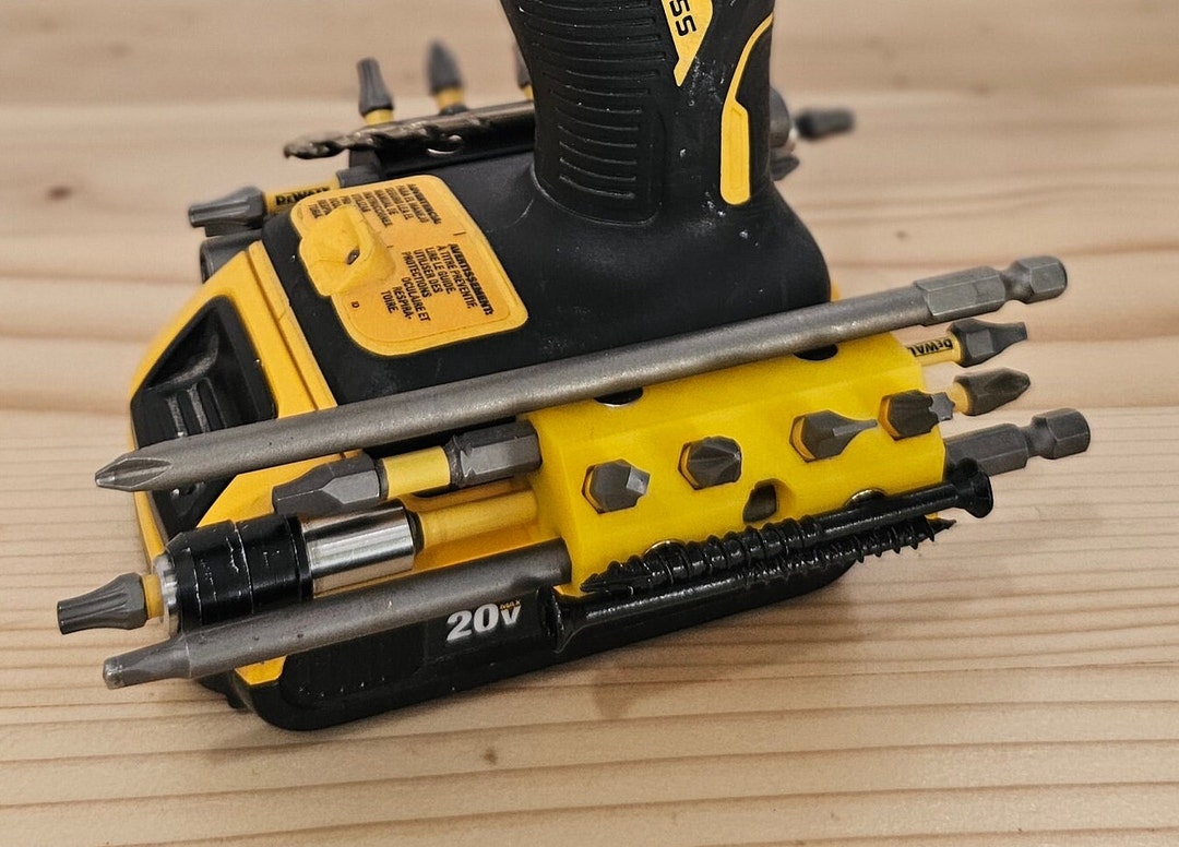 Magnetic Low Profile Bit Holder | Dewalt 20V 18V 12V Tools | Holds 8 ...