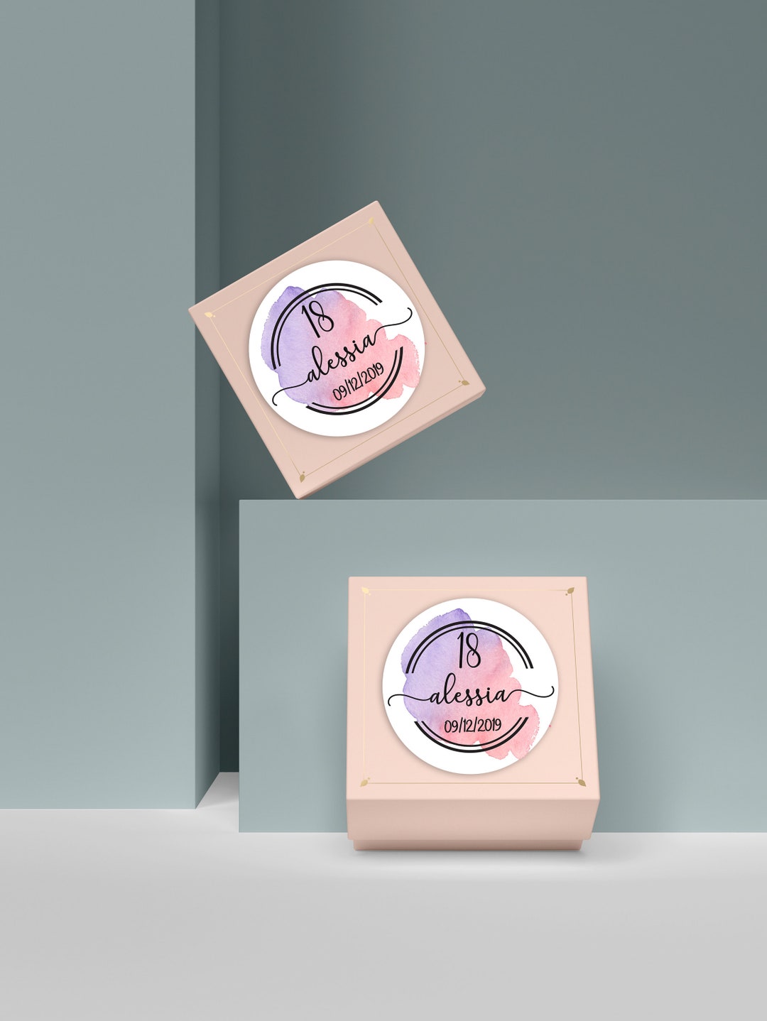 Personalized Female 18th Birthday Sticker - Etsy