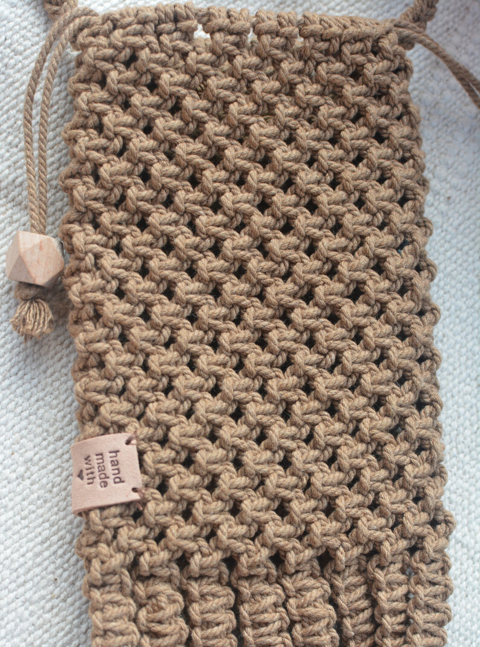 Macrame Cell Phone Bag Crossbody Mobile Phone Pouch Mobile | Etsy